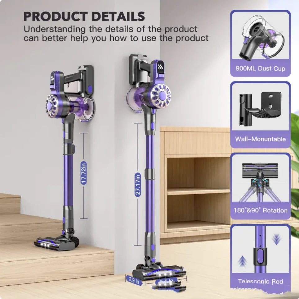 Portable Telescopic Vacuum Cleaner for Household Cleaning – Quantum Tech